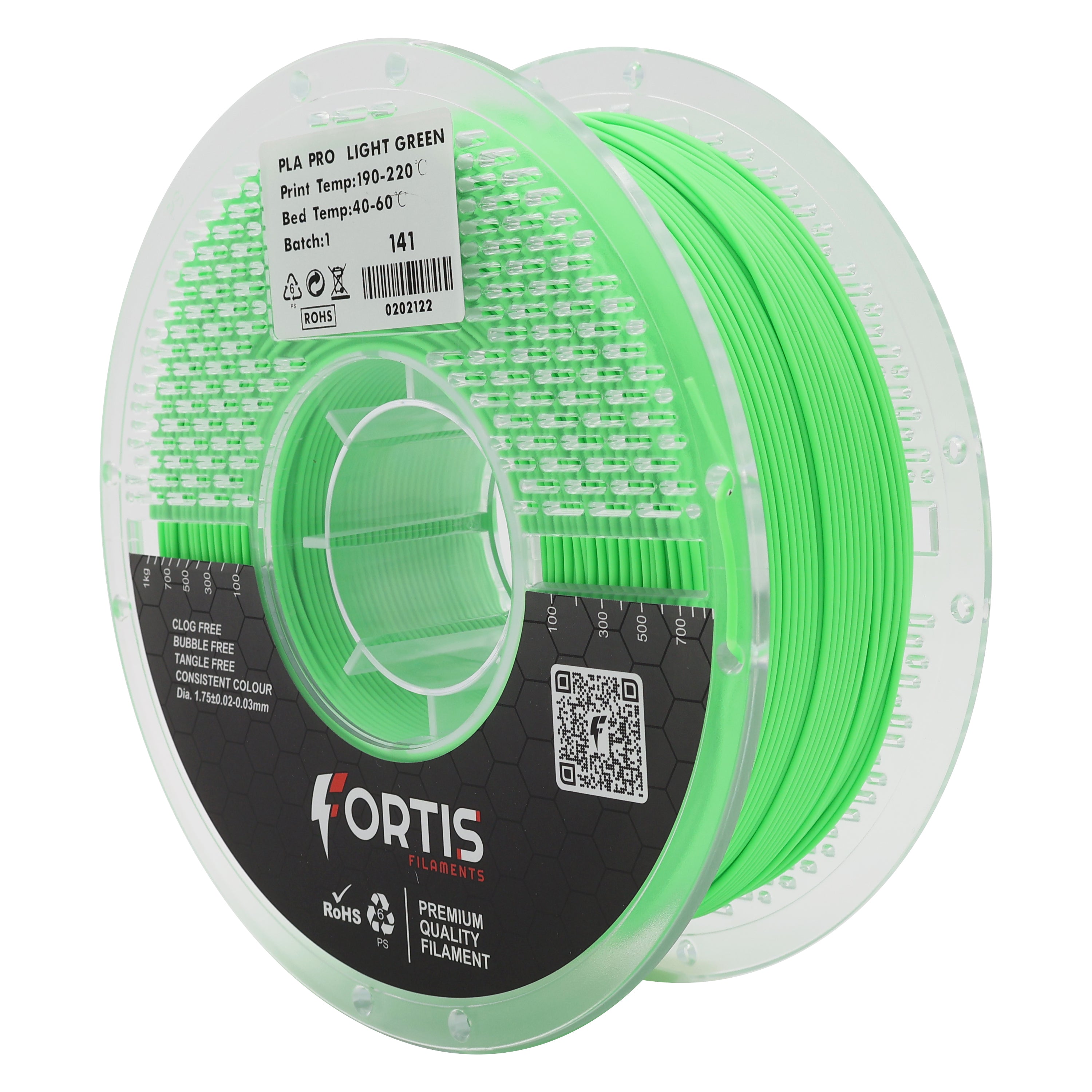 PLA Pro Light Green – Fortis Filaments