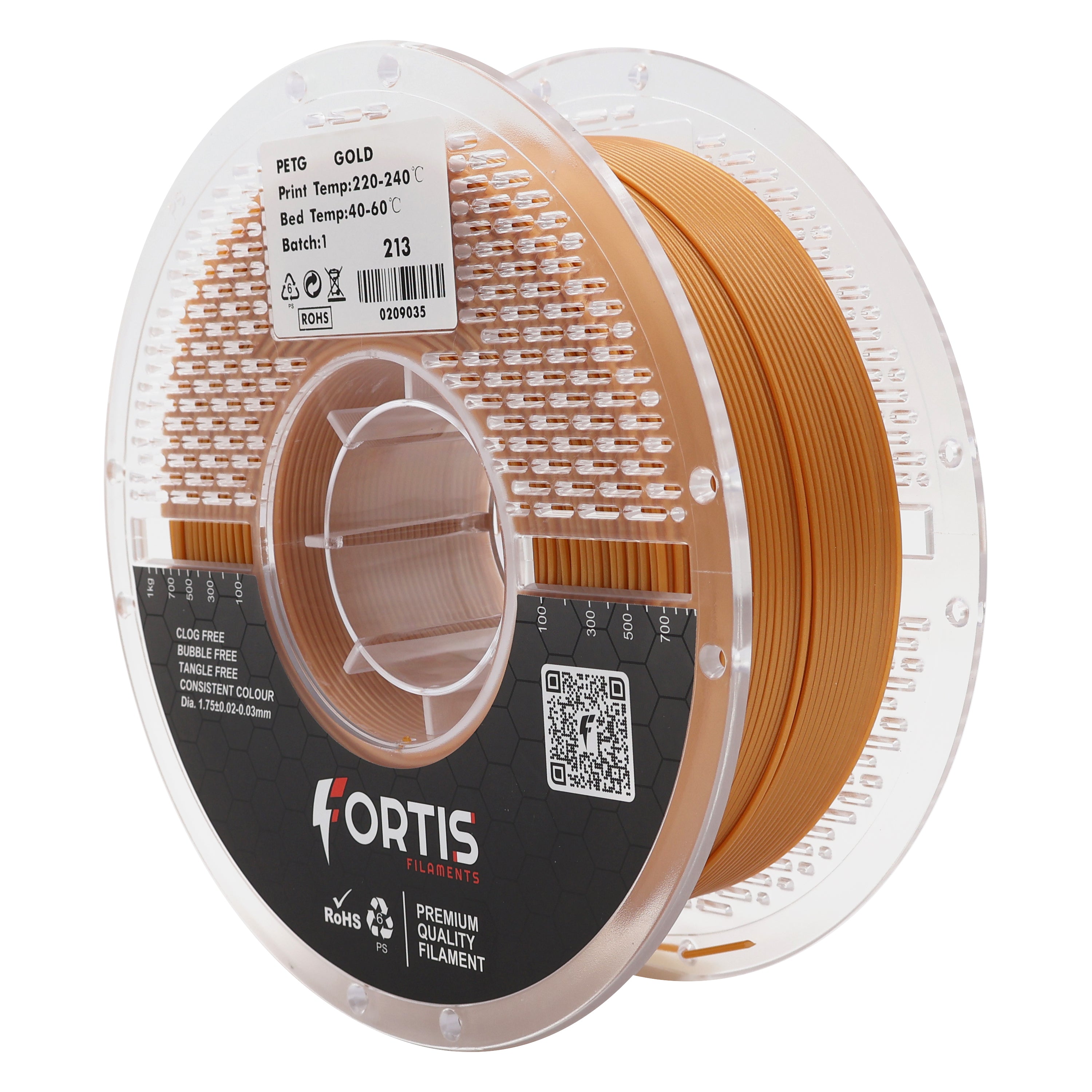 PETG Gold – Fortis Filaments