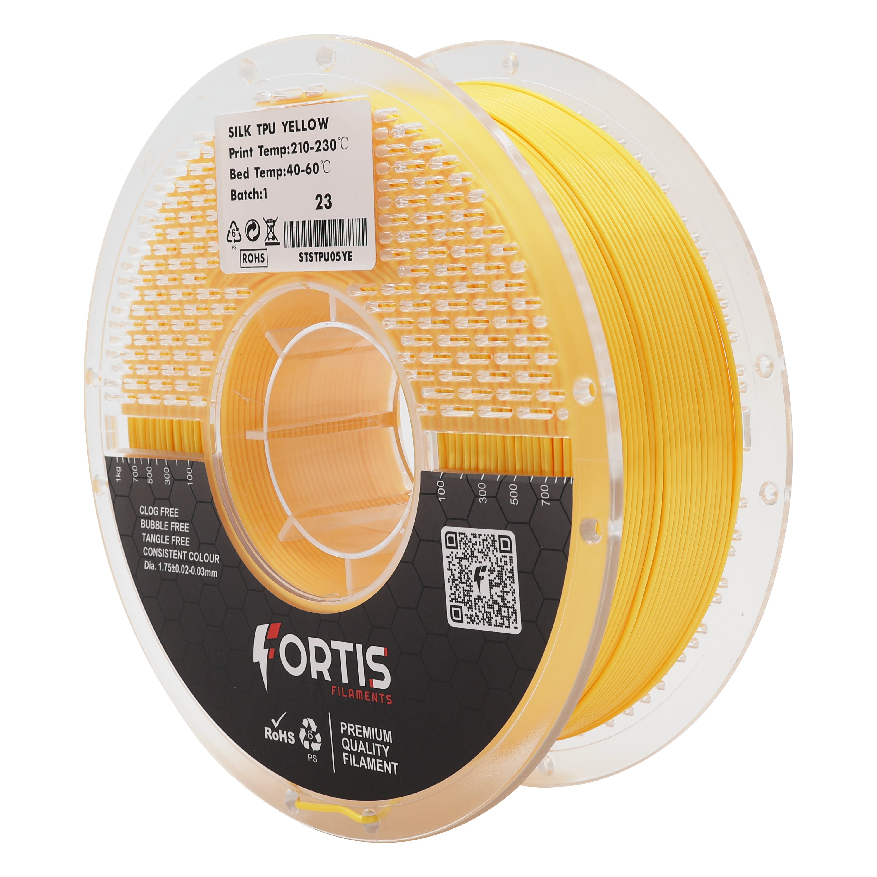 Silk TPU Yellow – Fortis Filaments
