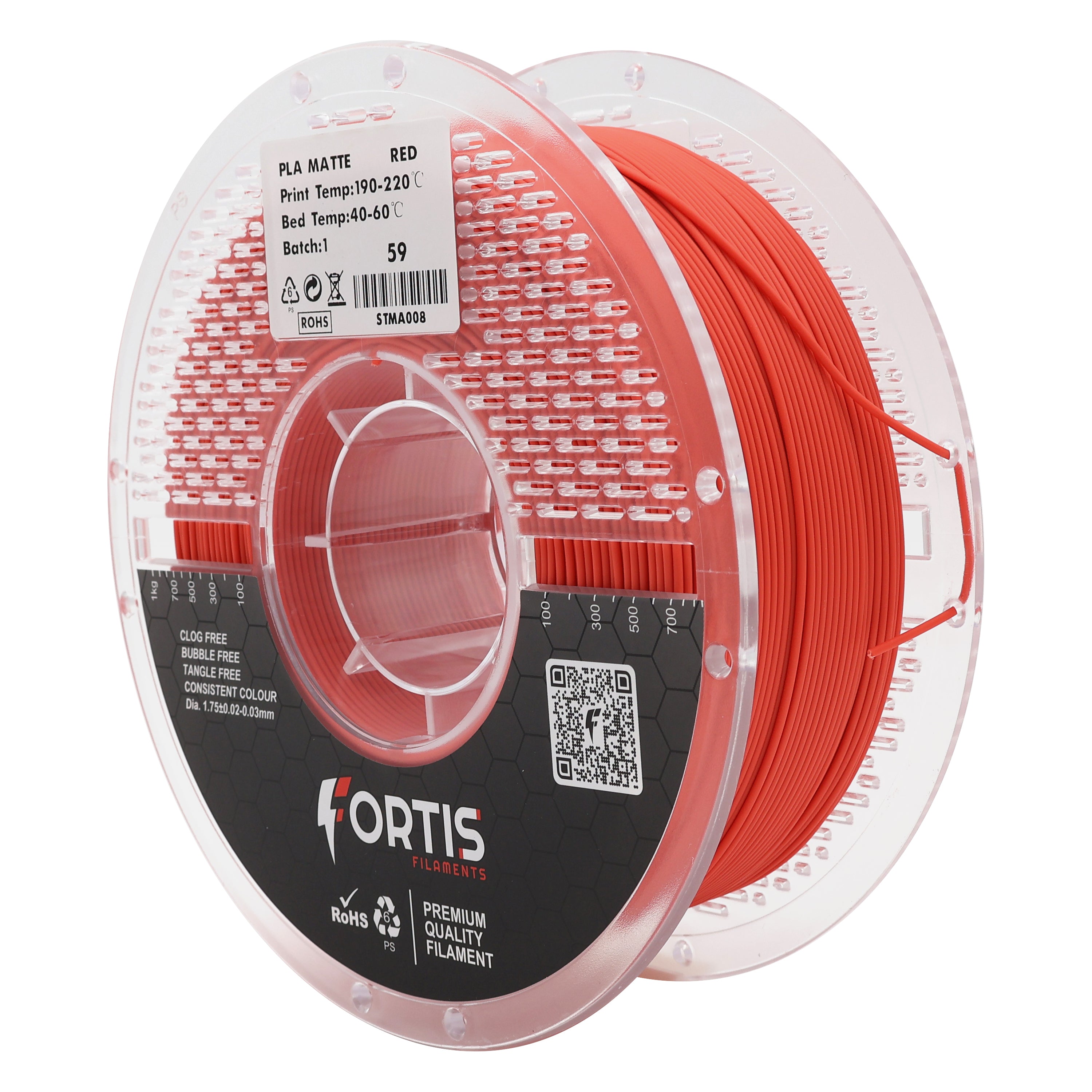 PLA Matte Blood Orange – Fortis Filaments