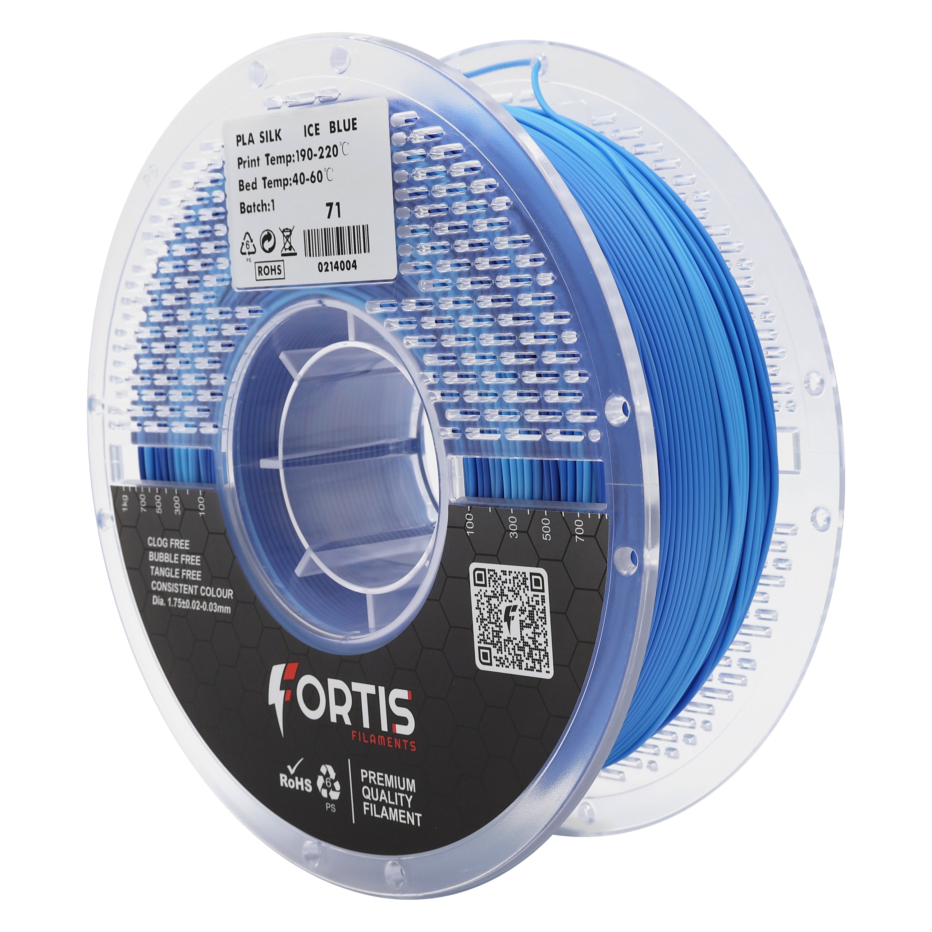 PLA Rainbow Silk Ice Blue – Fortis Filaments