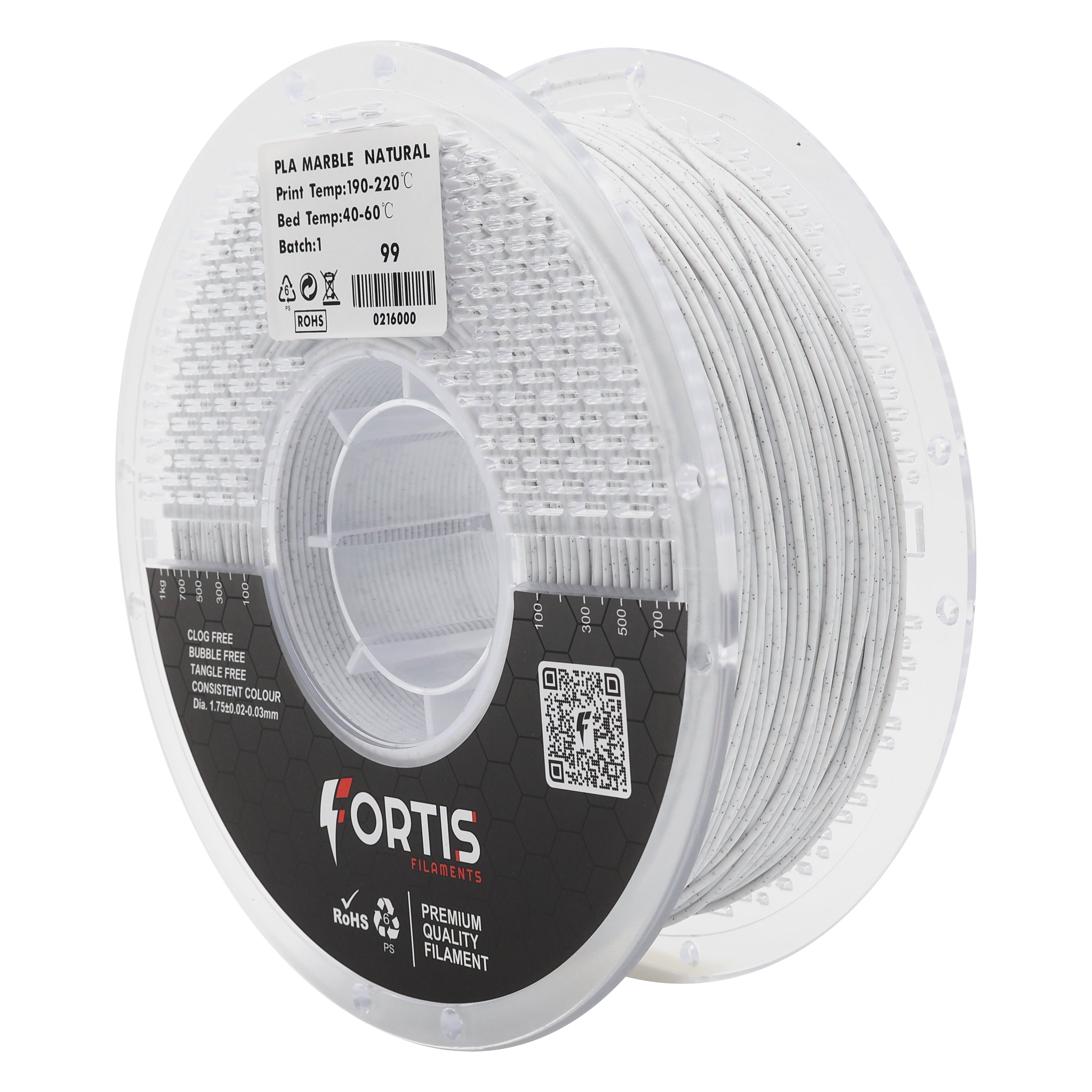 PLA Marble Natural – Fortis Filaments